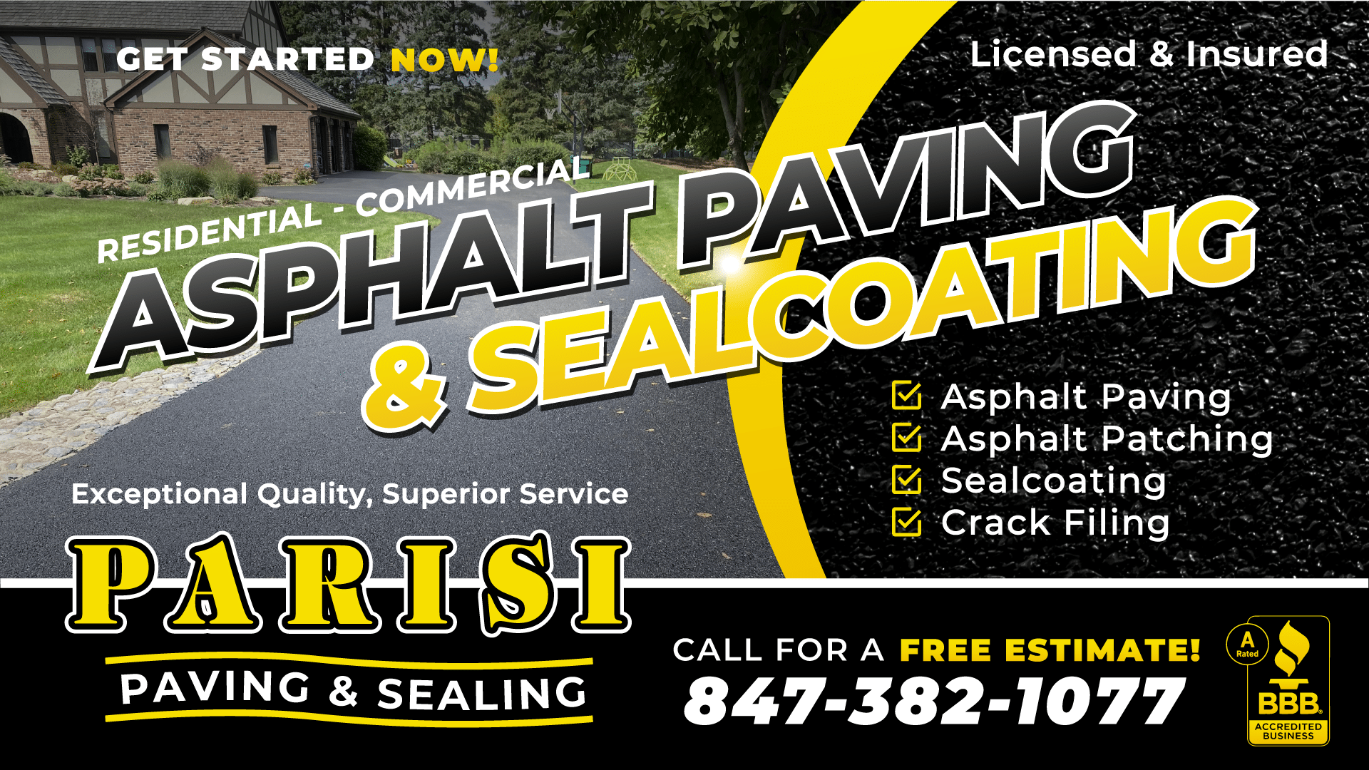 Asphalt Paving Services - Parisi Paving & Sealing